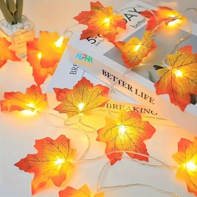 Clearance Sale! Maple Leaf Fairy Lights 3M 20LED Autumn Garland String ...