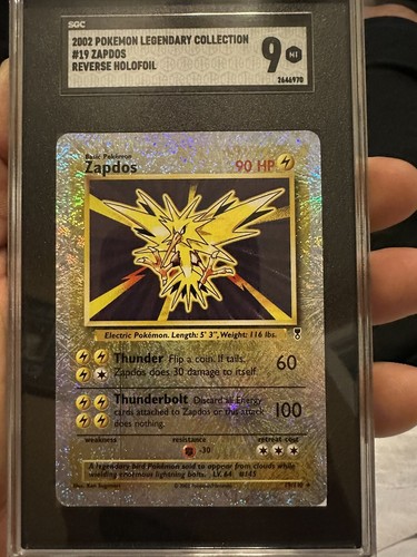 POKEMON ZAPDOS REVERSE HOLO FOIL LEGENDARY COLLECTION 19/110 SGC 9 | eBay