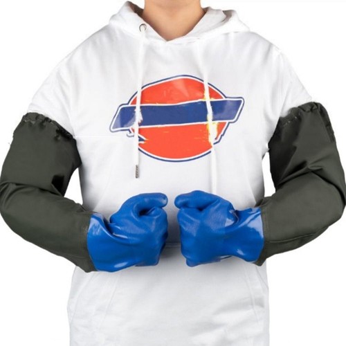 Household Protect skin Long Arm Waterproof Glove Rubber Gloves Pond ...