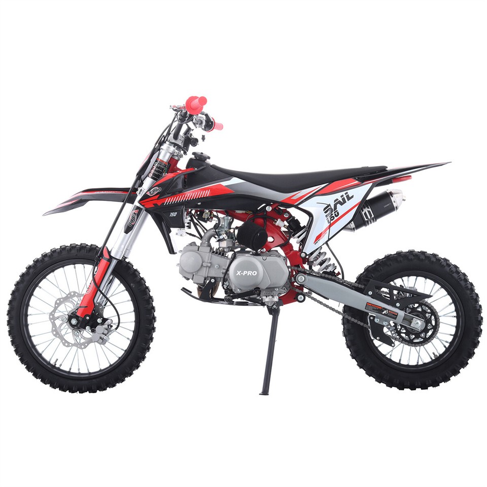 X-PRO Sail 150 Dirt Bike, 4-speed Manual Transmission Kick Start ...