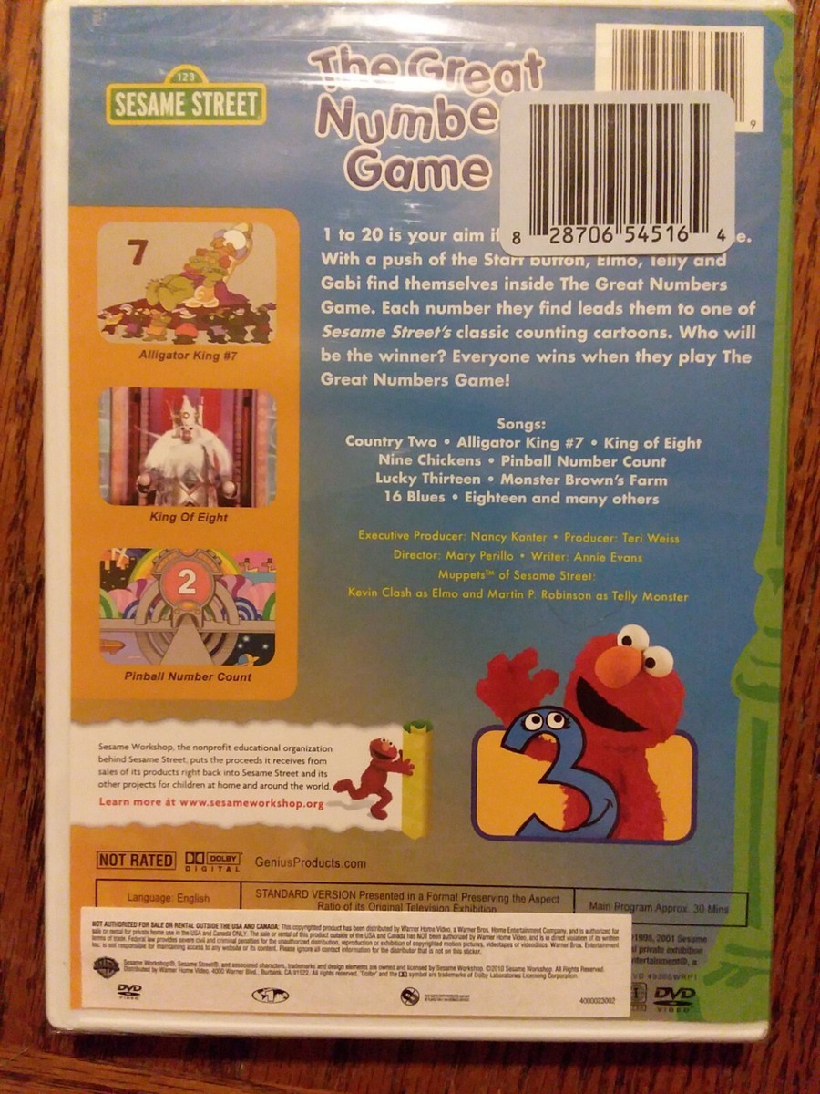Sesame Street The Great Numbers Game Dvd