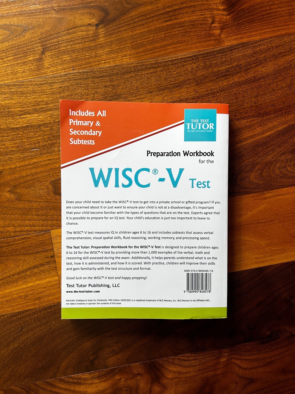 WISC-V Test Workbook with Blocks | eBay