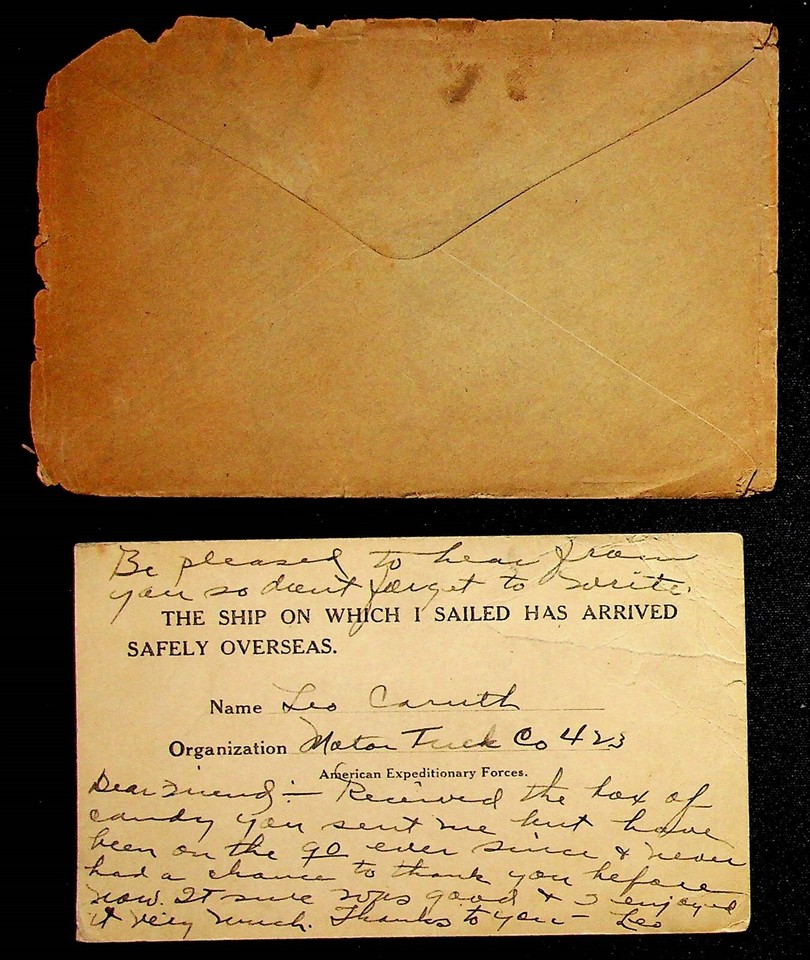 1919 WWI Censored Postal Cover Soldier's Mail Red Cross Akron Ohio | eBay