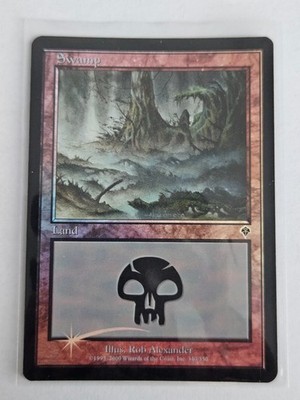 MTG magic cards 1x Swamp (340) - Foil Invasion Light Play, English | eBay