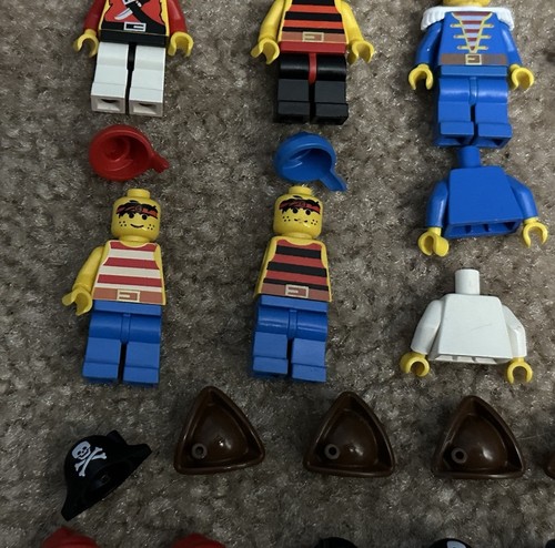Vintage Lego Pirates 10+ Minifigure Lot - Captain Armada + Parts Monkey ...