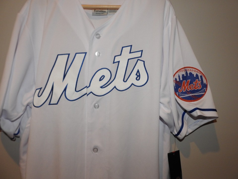 MLB New York Mets White Baseball Jersey New Mens Tall Sizes | eBay