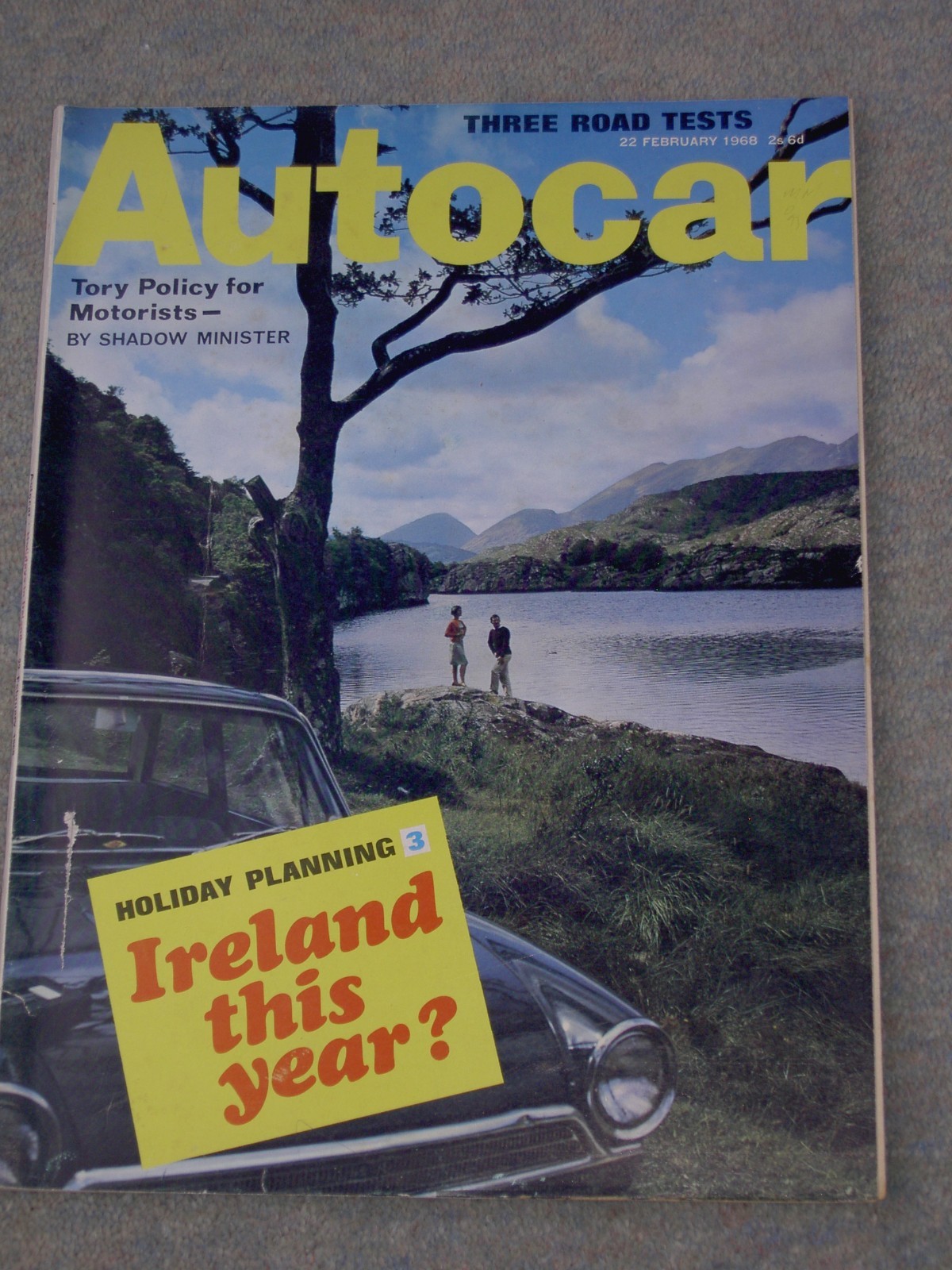 Autocar (22 Feb 1968) VW Beetle, Healey-Climax, Riley, Fiat 850, Rallye ...