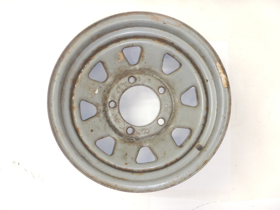 Jeep CJ CJ5 CJ7 45-86 OEM Factory Steel Rim Set of 4 Wheels 15x7 5 x 5. ...