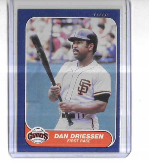 1986 Fleer - #539 Dan Driessen for sale online | eBay
