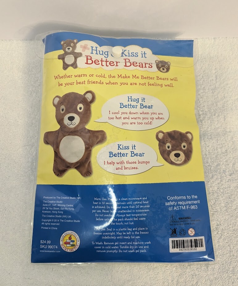 Hug & Kiss It Better Bears Hot & Cold Gel Packs NEW The Creative Studio 842583038182| eBay