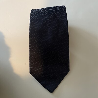 IKE BEHAR Men's 100% Silk 60" Necktie USA Designer DarkBlue /USA | eBay
