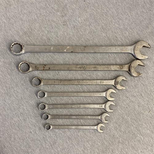 Vintage Mac Tools CL Series 7pc 12-Point SAE Combination Wrench Set | eBay