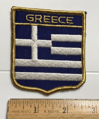Greece Hellas Greek Flag Souvenir Embroidered Patch Badge | eBay
