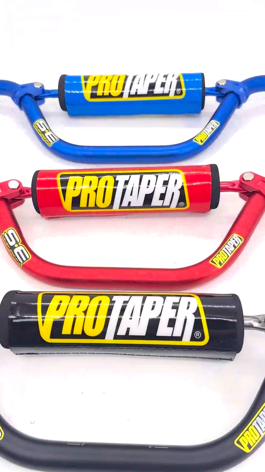 RED Handlebar For PRO Taper 7/8" 22mm Motocross Moto Motorcycle Dirt ...