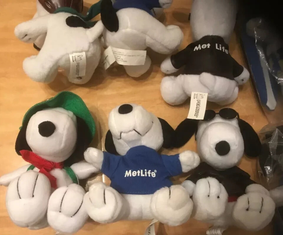 METLIFE: Peanuts - Snoopy Plush-Toy / Stuffed Animals Mixed Lot (12) | eBay