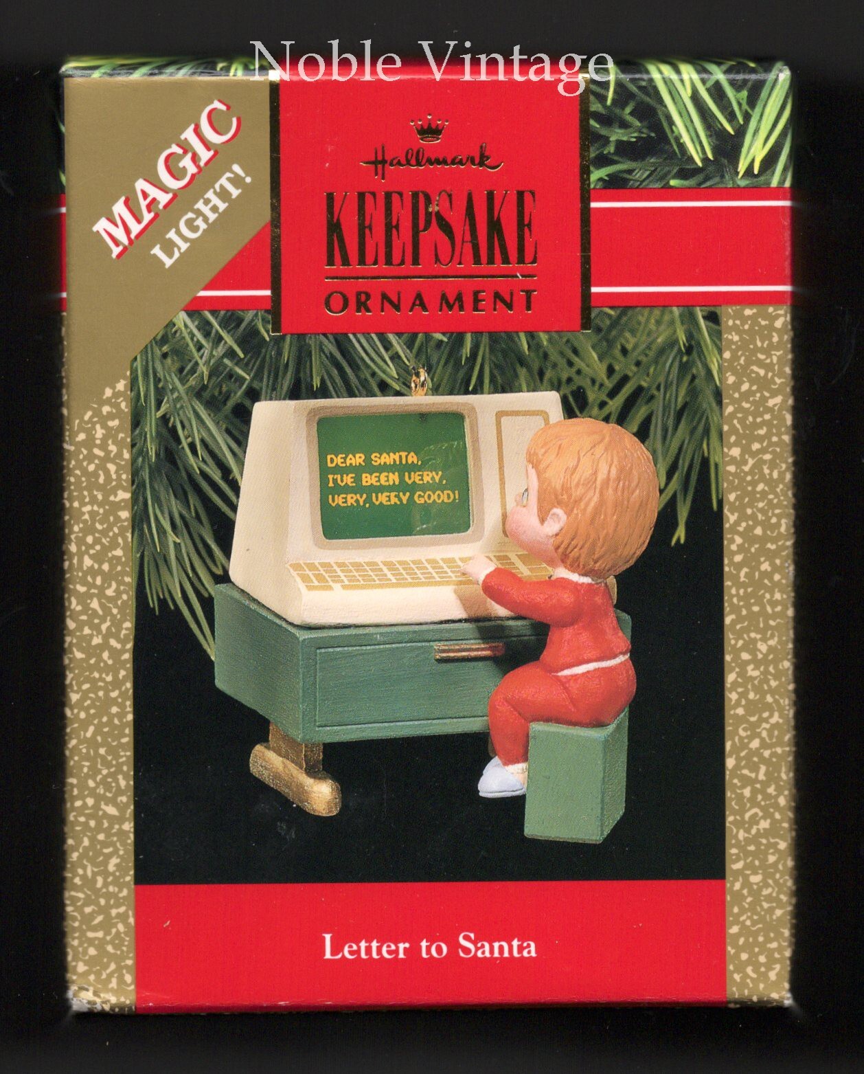 1990 Hallmark Letter to Santa - Ornament - 2A2A | eBay