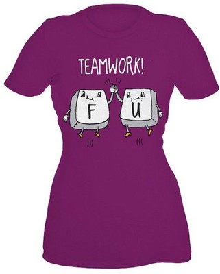 FU Teamwork Girls T-Shirt | eBay