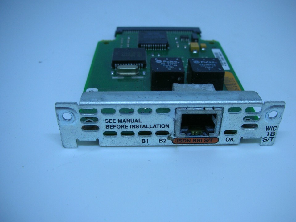 Cisco 800-01833 Port Isdn Bri S/T Interface Card Wic 1B for Router ...