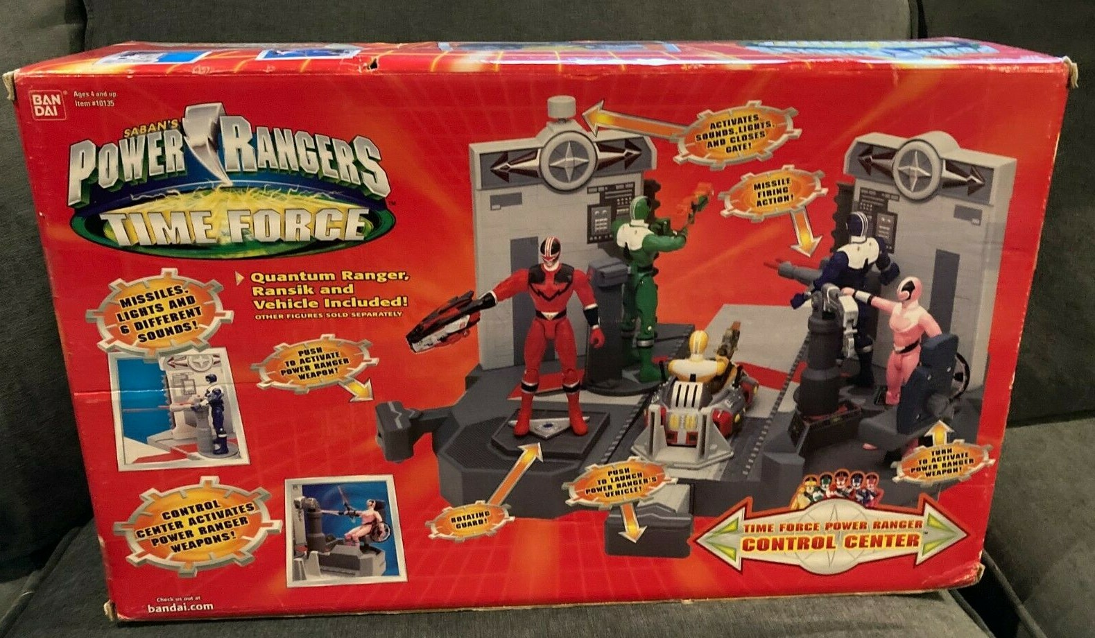 2001 MIB Power Rangers Time Force Control Center With Ransik & Quantum ...