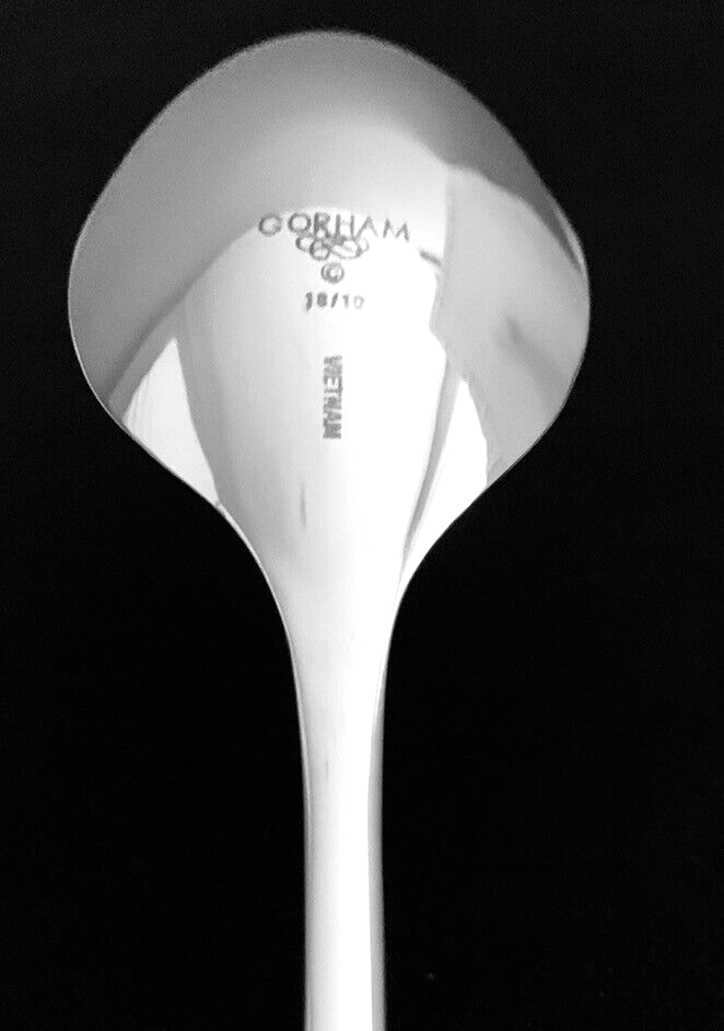New GORHAM Stainless STUDIO Set 4 TEASPOONS 6 1/4" Glossy 18/10 ...
