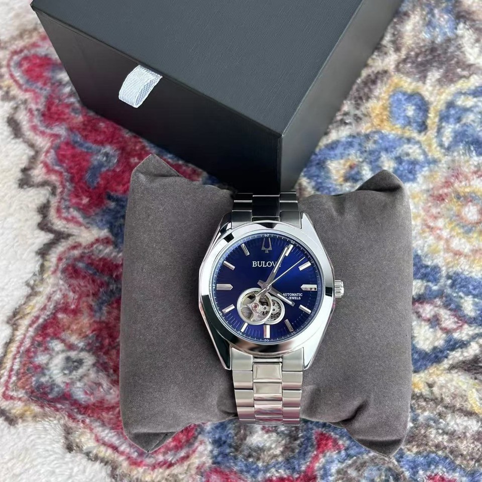 New Bulova Surveyor 96A275 Classic Blue Dial Men's Automatic ...