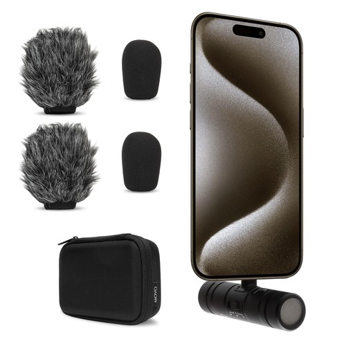 DoubleMic-UC Dual Capsule USB C Microphone for iPhone 15/16 - Two-Sided ...