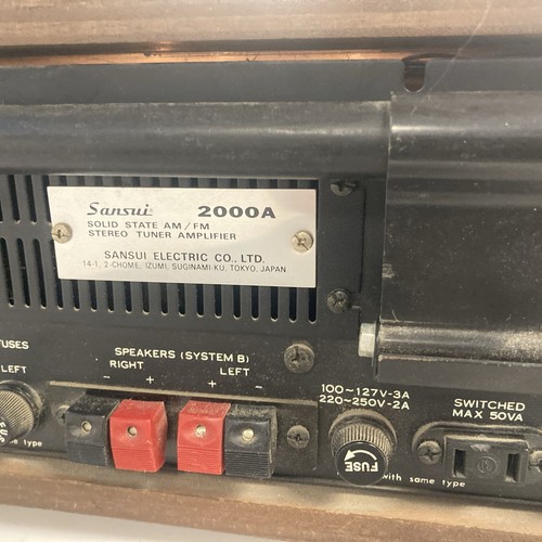 Sansui 2000A Vintage Stereo Receiver Amplifier w/ Original Paperwork ...