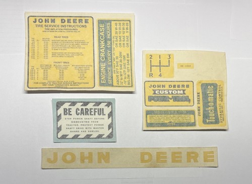 John Deere Farm Tractor Decals, Vintage, Tractor Restoration. | eBay