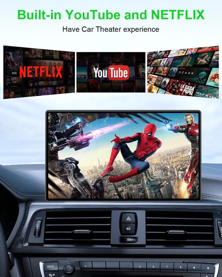 5 in 1 Wireless CarPlay Adapter and Android Auto Adapter Support ...