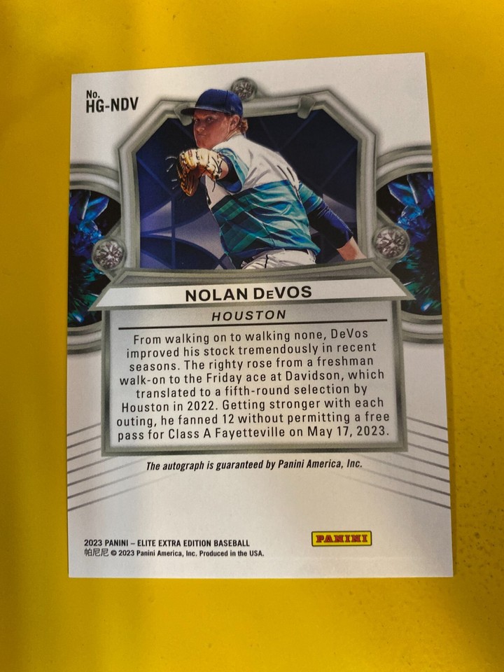 RS22708 2023 Elite Extra Edition Nolan DeVos Hidden Gems Auto | eBay