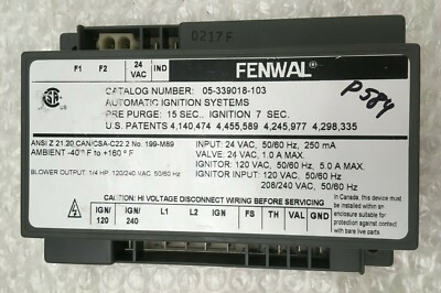 Controls - Fenwal Automatic Ignition