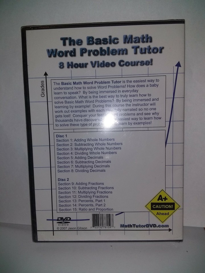 The Basic Math Word Problem Tutor - 8 Hour Course - Learn By Examples ...
