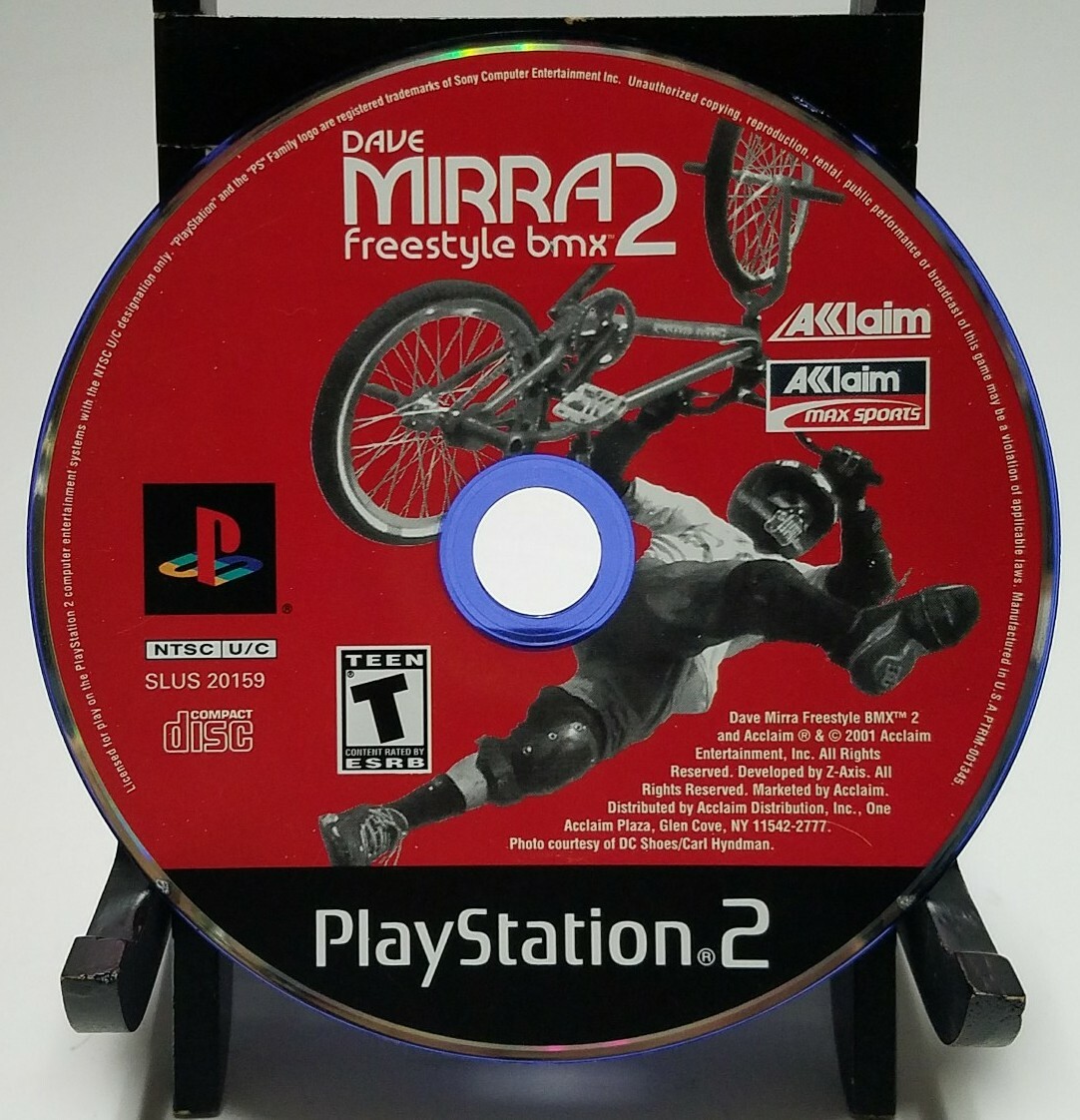 Dave Mirra Freestyle BMX 2 (Sony PlayStation 2 PS2, 2002) Disc Only ...
