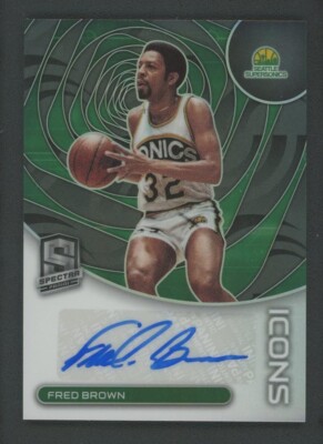 2022-23 FRED BROWN 45/99 AUTO PANINI SPECTRA ICONS AUTOGRAPHS | eBay