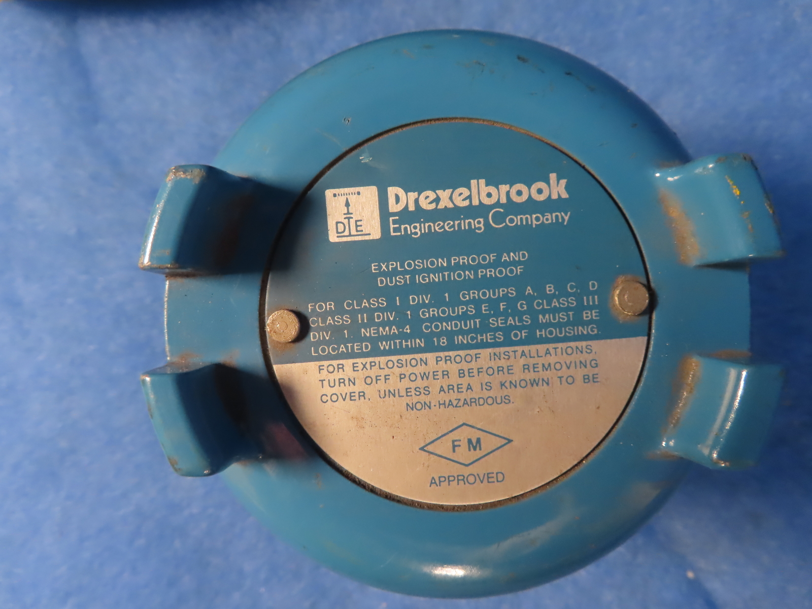 DREXELBROOK ENCLOSURE EXP PROOF 260-2-85 W/406-6000-001 LEVEL CONTROL ...