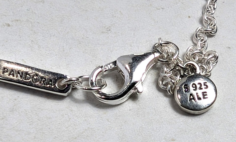 Authentic Pandora Necklace, Elevated Hearts, #398425C01-45 | eBay