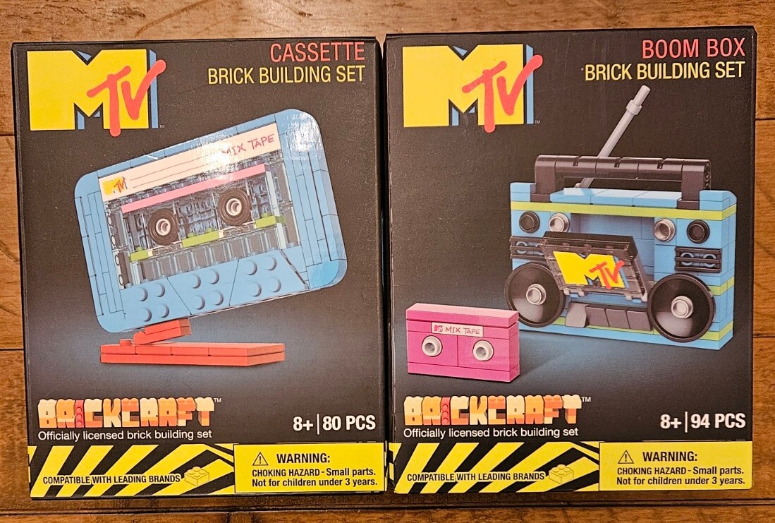 Brickcraft MTV Cassette And Boom Box Building Sets Lot Of 2 | eBay