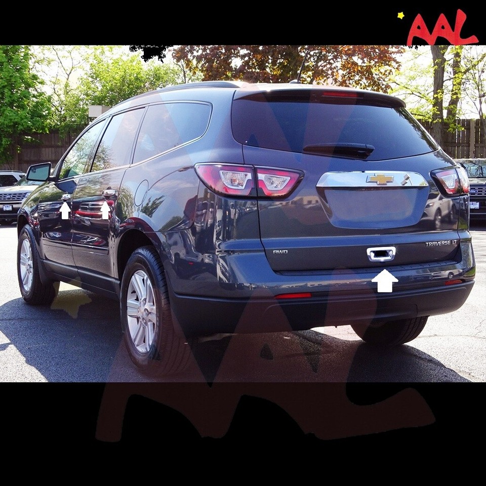 For 13 14 2015 16 2017 Chevy Traverse 4 Door Handle Cover+Tailgate ...