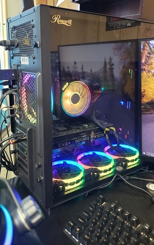 Rosewill Prism S500 ATX Mid Tower Gaming PC Computer Case Aura Sync ...