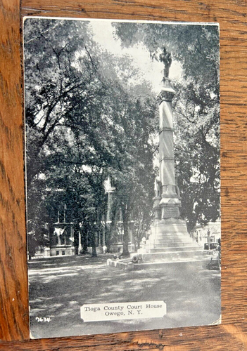 Tioga County Court House Owego New York Postcard | eBay