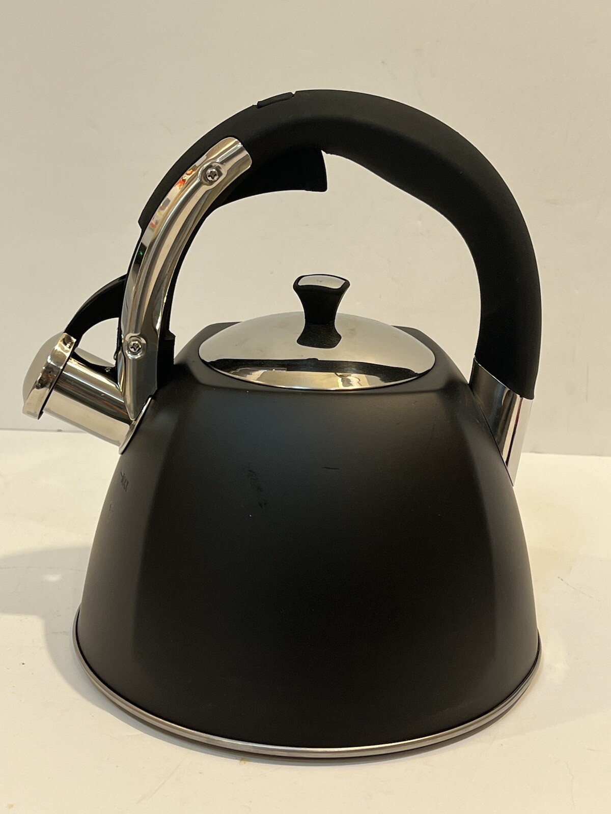 Masterclass Premium Whistling Tea Kettle Black Silver 2.5 QT Black | eBay