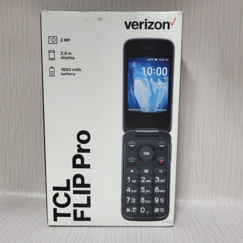 TCL Flip Pro Basic Flip Phone 4G - Slate Gray (VERIZON) (TCL-4056SPP ...