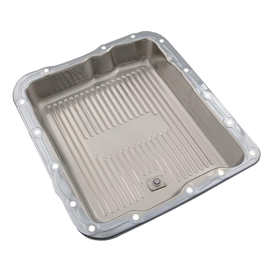 GM TRANSMISSION PAN 4L60 4L60E 700R4 STEEL CHROME STOCK CAPACITY CHEVY ...