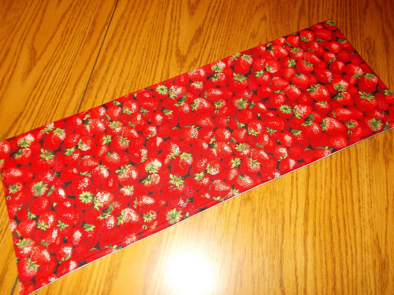 Strawberry fruit decor handmade MINI table runner Toilet Tank Topper ...