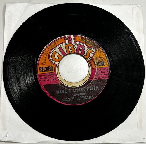 Nicky Thomas ‎– Have A Little Faith / If I Had a Hammer 7” Record 45 ...