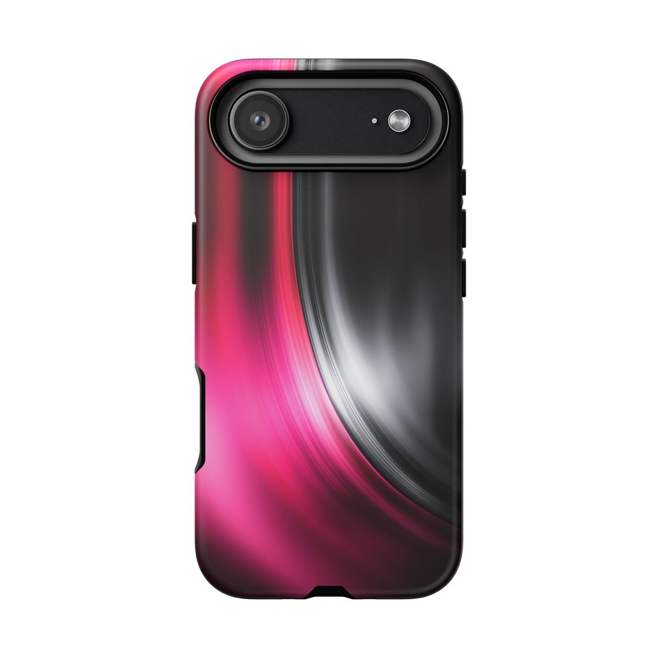 For iPhone/Galaxy/Pixel | Phone Ink Case - Magenta Silk Hot Pink Silver ...