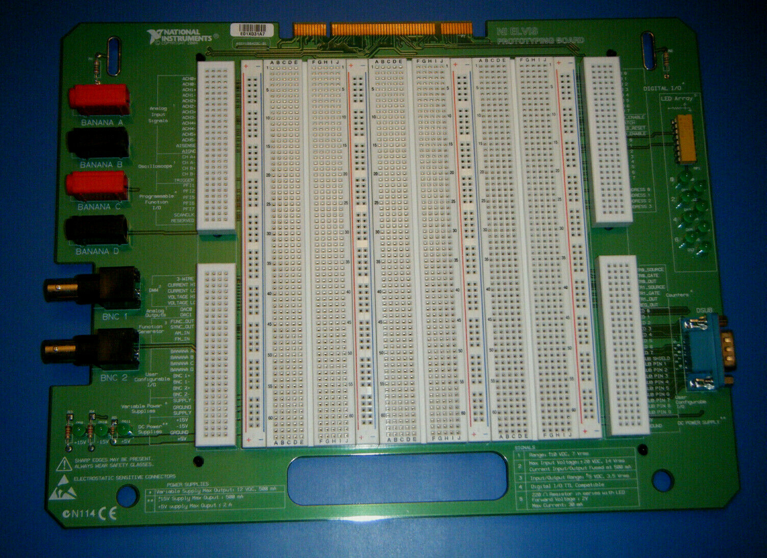 NI ELVIS I Prototyping Board, 188429C-01, National Instruments | eBay