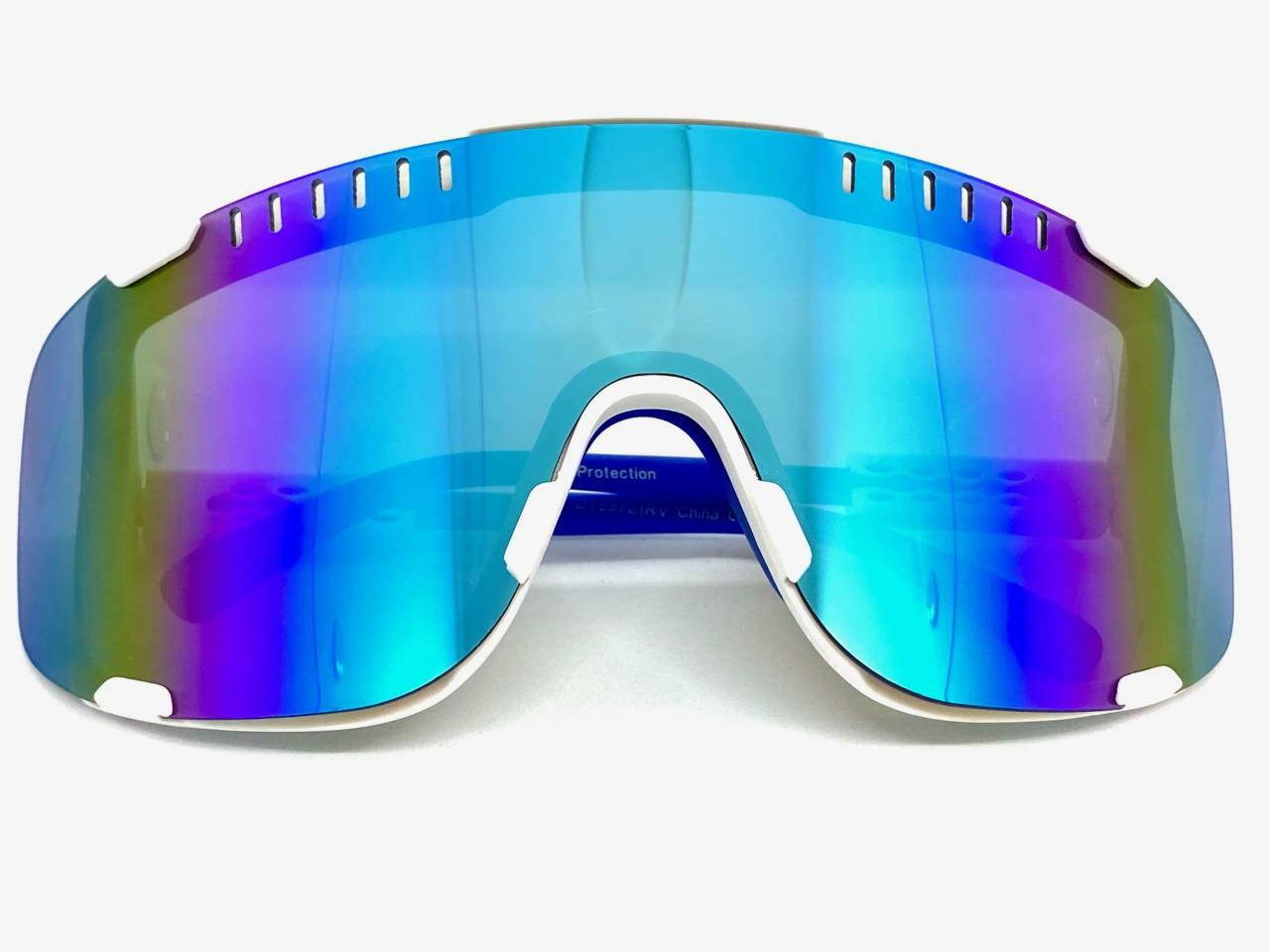 Oversize 80's RETRO SPORTY WRAP Style SUN GLASSES Party Club Beach Ski ...