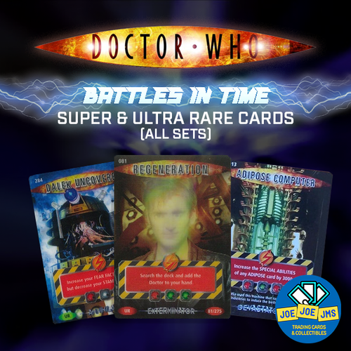 Dr Doctor Who Battles in Time SUPER AND ULTRA RARE Cards - ALL SETS ...