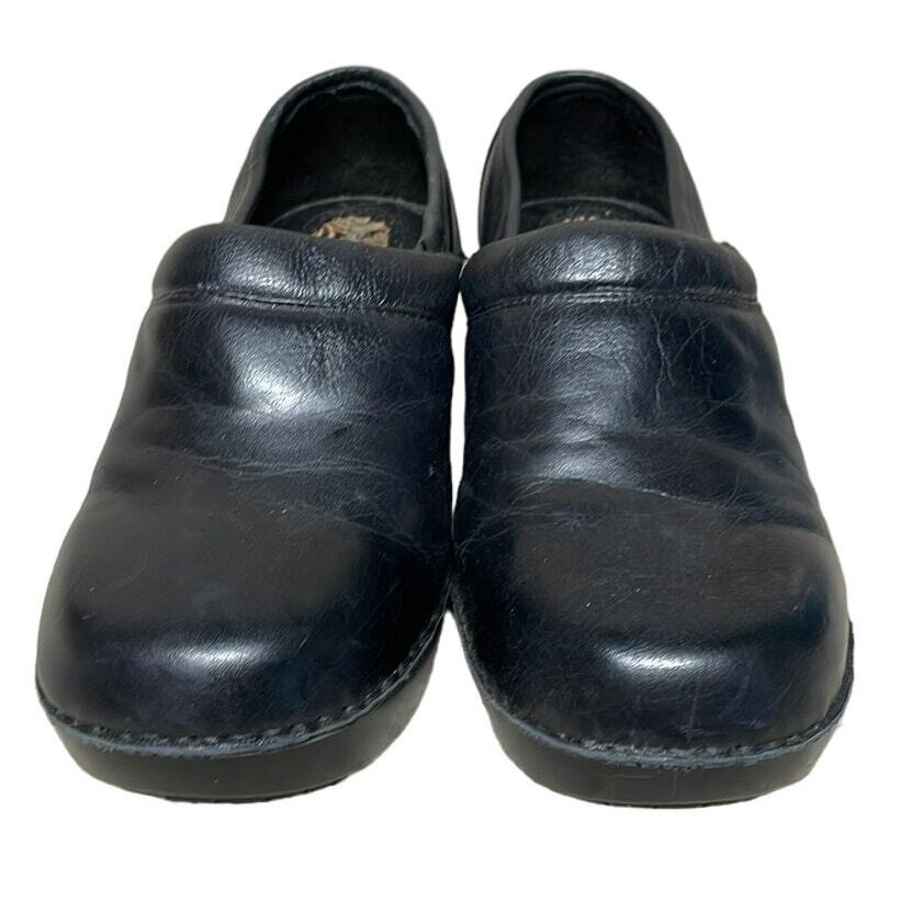 Black Duck Head Women's Leather Lauren Nursing Comfort Work Clogs Size ...
